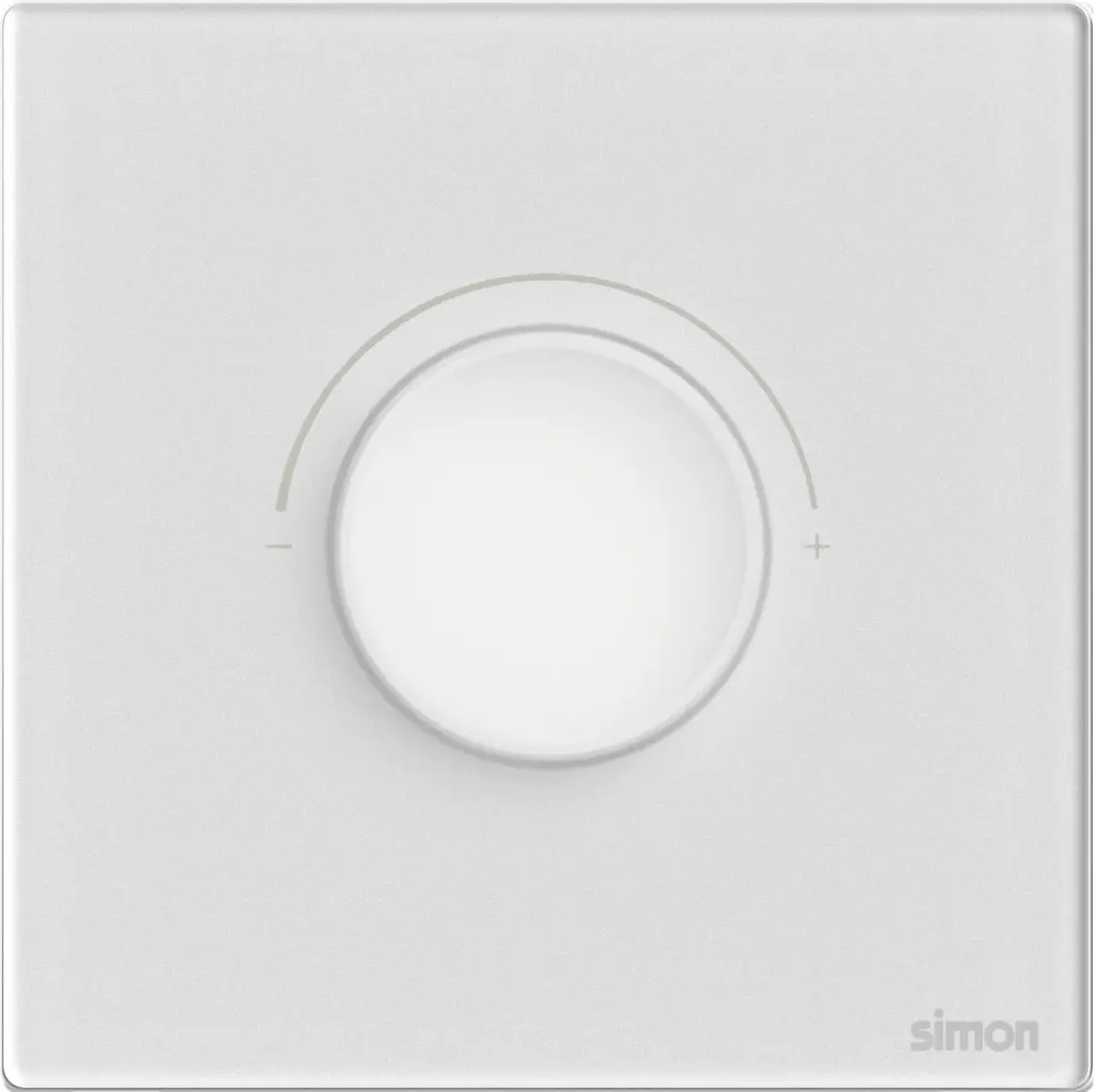 66E102G SIMON M7 Gem (Glass) Rotary 200W Dimmer (TRIAC) | HAP