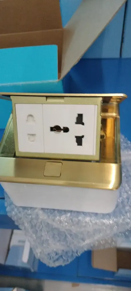 ZD011381 SIMON Floor Socket Two Pin & 13A Universal Socket Module | HAP