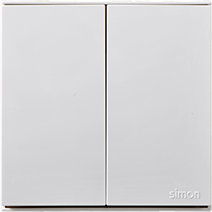 721046 SIMON E6 Intermediate Switch 2gang | HAP